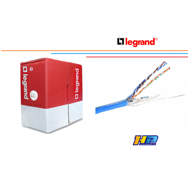 CÁP MẠNG LEGRAND CAT 6 SF/UTP 250 MHZ CHỐNG NHIỄU 2 LỚP KHÔNG CHỨA ...